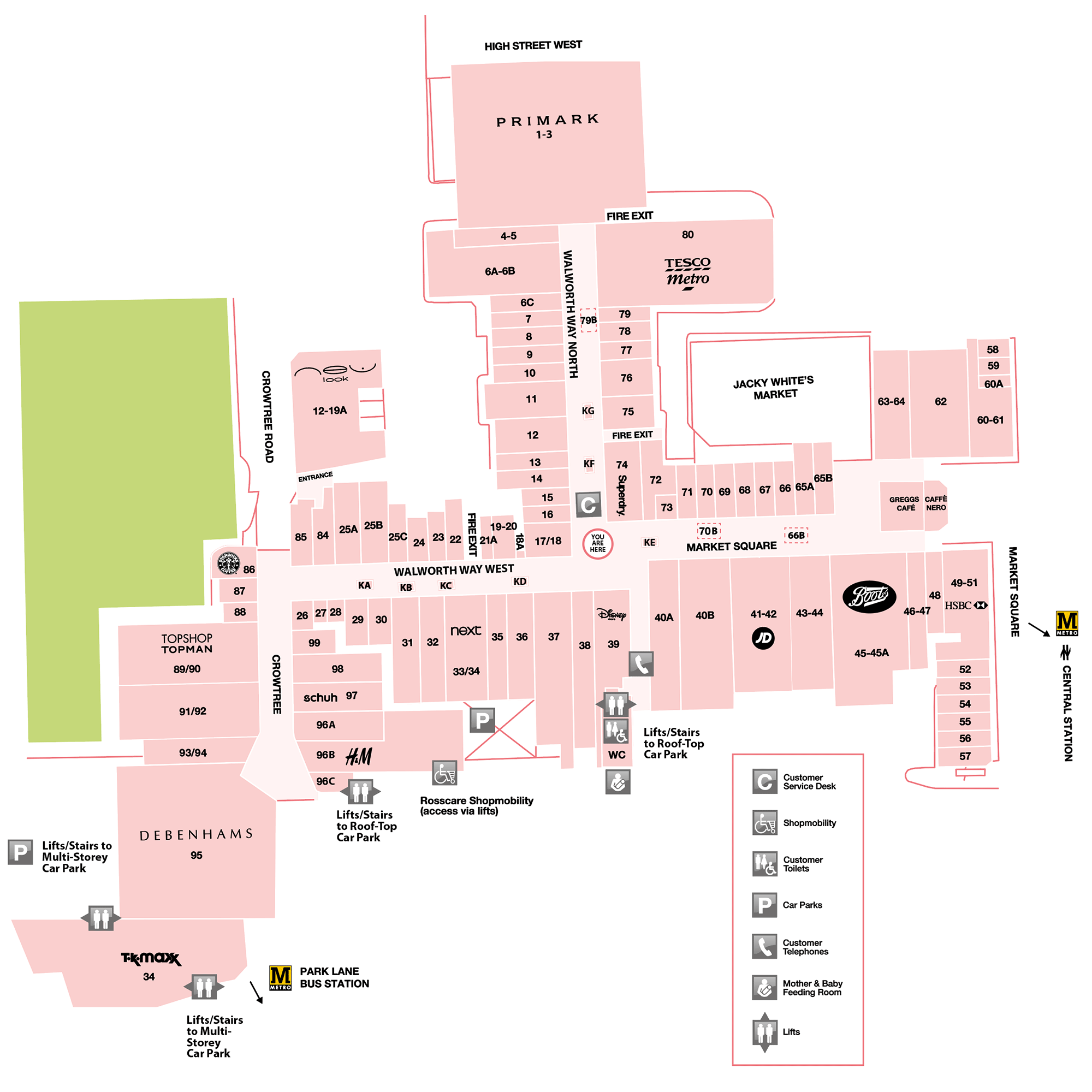 Store Plan | The Bridges Shopping Centre, Sunderland